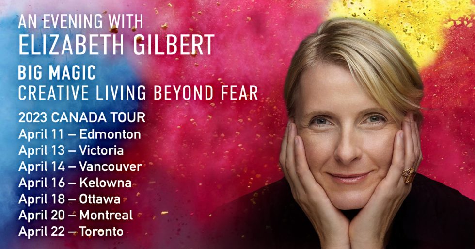 Elizabeth Gilbert on Tour! Live Appearances & Events